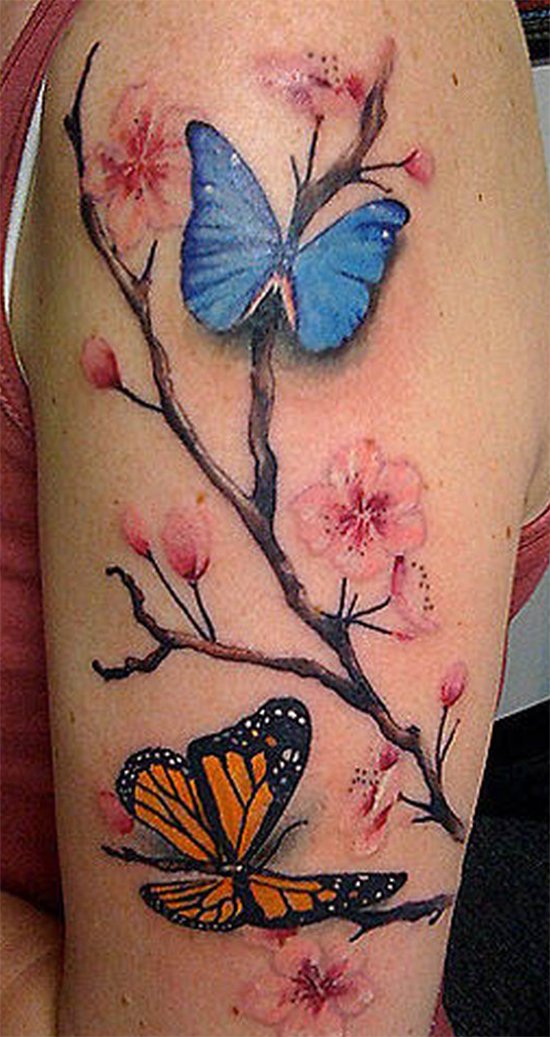 28 Amazing and Attractive Butterfly Tattoo Designs That will Inspire You