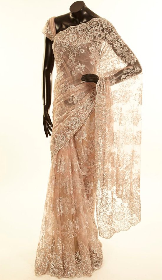 Top 20 Trending Chantilly Lace Saree Designer Collections