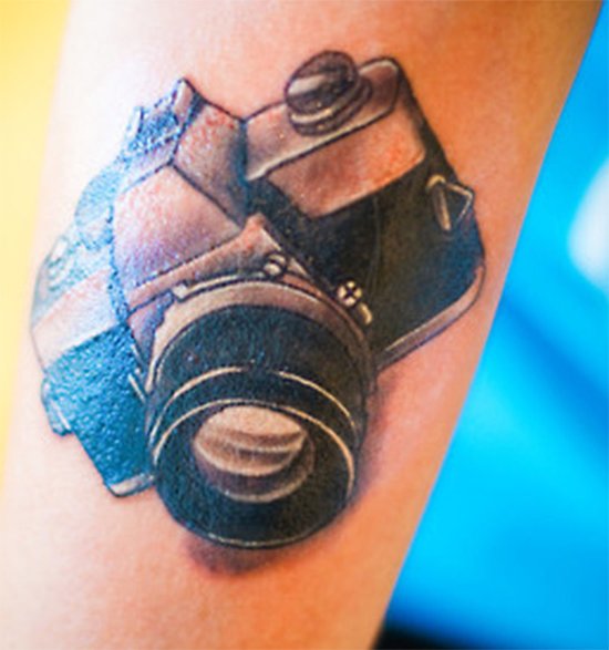 30+ Fantastic Body Camera Tattoos For Every Camera Lover