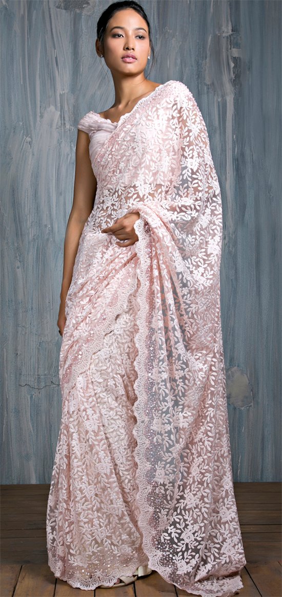 Top 20 Trending Chantilly Lace Saree Designer Collections